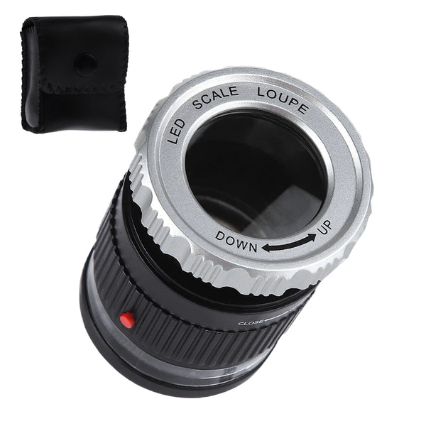 TK375PLUS Magnifying Loupe 10x Magnification Jeweler Loupe LED and UV ...