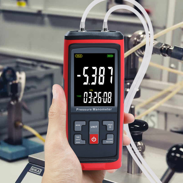 TK420PLUS Handheld Differential Manometer Pressure Gauge Tester 13 Pre ...