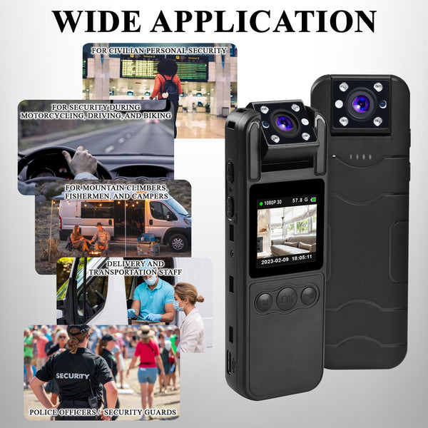 TK412PLUS Mini Digital Video Recorder Body Camera 1080P Rotating Lens ...