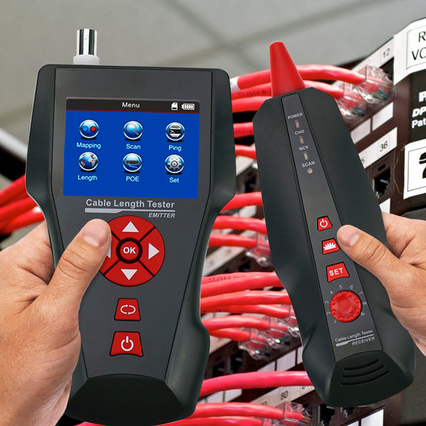 CTTK-62W Cable Tester Wire Tracker RJ45 RJ11 BNC Cable Length with 8 ...