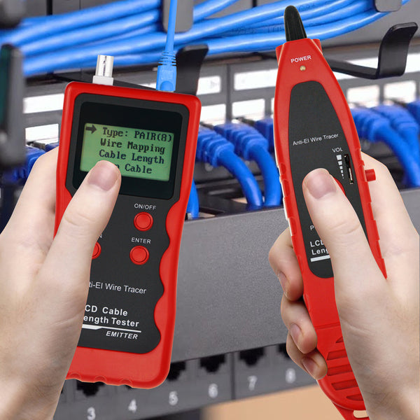 CTTK-714 Digital Cable Tester Tracker with 8 Remote Adaptor Wiremap ...