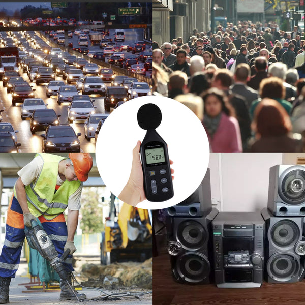 Digital Sound Level Meter Noise Tester Decibel Logger Volume Monitor ...