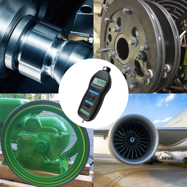 TATK-829 Digital Contact and Non-Contact Tachometer Laser / Photo / w ...