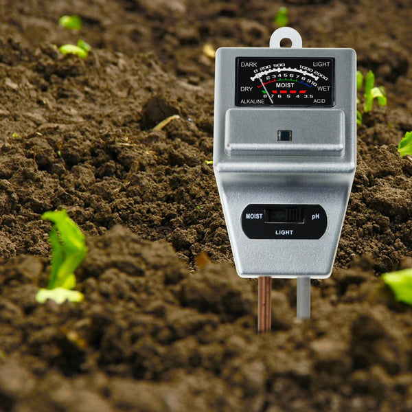 TEK-256 Soil pH / Moisture / Light Indoor Outdoor Meter Long Sensor ...