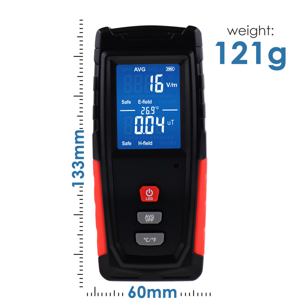 Emf Reader Portable LCD Digital Ultraviolet Radiation Detector ...